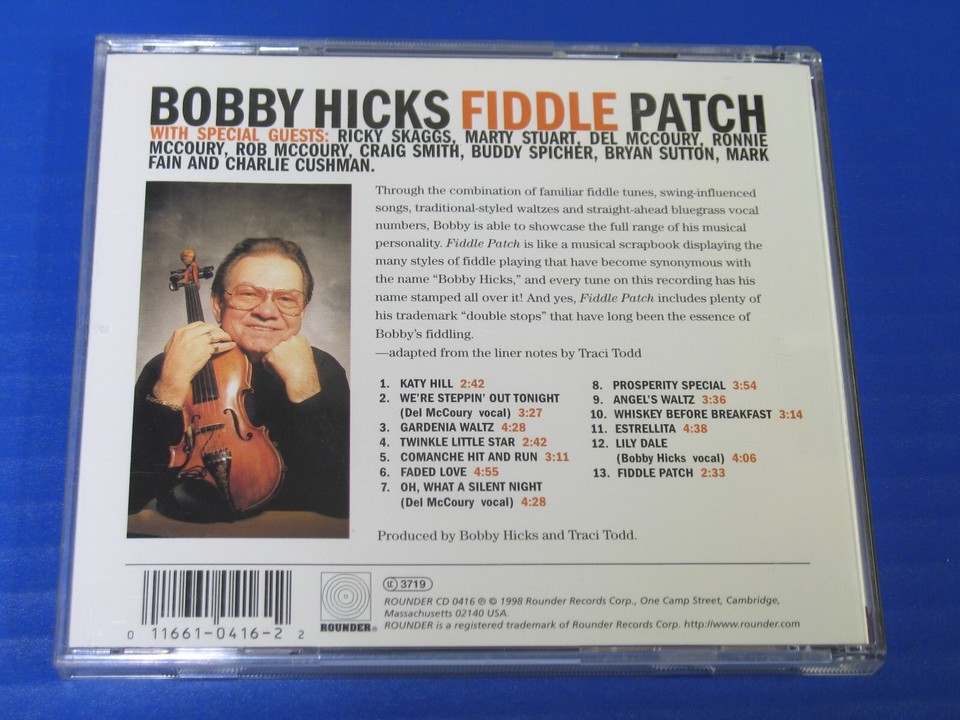 Bobby Hicks - Fiddle Patch 1998 Bluegrass CD Rounder w/Ricky Skaggs ...