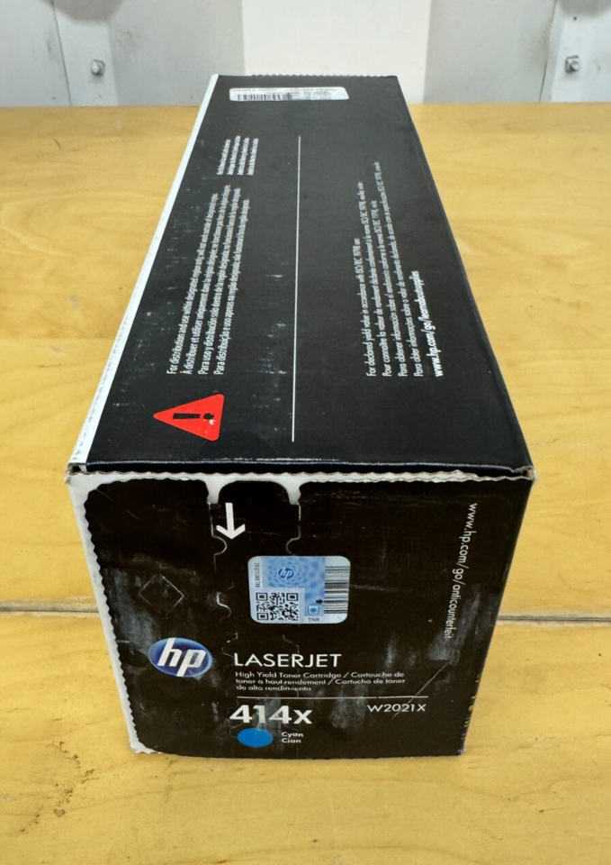 HP Genuine 414X W2021X High Yield Cyan Toner Original M454 M455 MFP ...