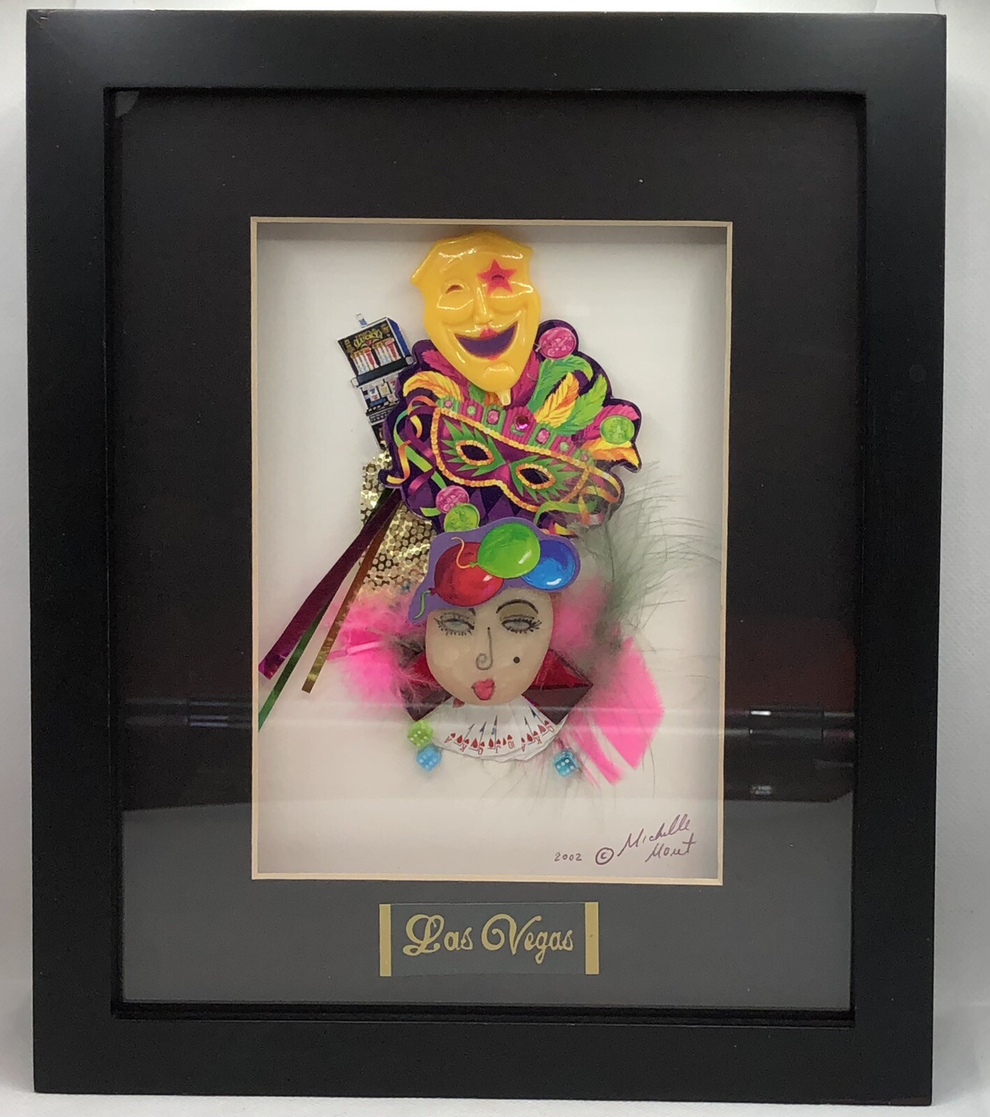 MICHELLE MONET, Mixed Media- 3D UNIQUE ART WORK Las Vegas 9x11 | eBay
