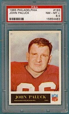 1965 Philadelphia John Paluck #193 PSA 8.5! Redskins! | eBay
