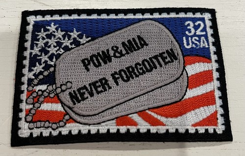 POW MIA Never Forgotten IRON ON MILITARY PATCH | eBay