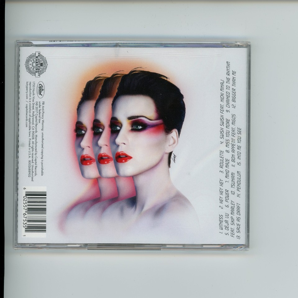 Katy Perry - Witness CD 2017 - Factory Sealed - Explicit Version ...