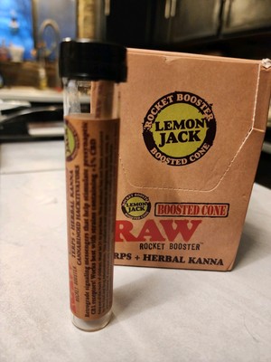 RAW Rocket Booster Pre-Rolled Boosted Cones - Full Box of 12 Packs ...