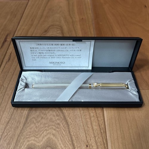 Mikimoto Ballpoint Pen Bsp-100A With Pearls | eBay