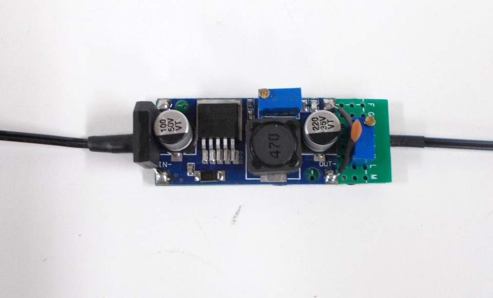 LED LIGHT CONVERTER WITH DIMMER 5/25V AC-DC-DCC LGB AND OTHER G SCALE ...