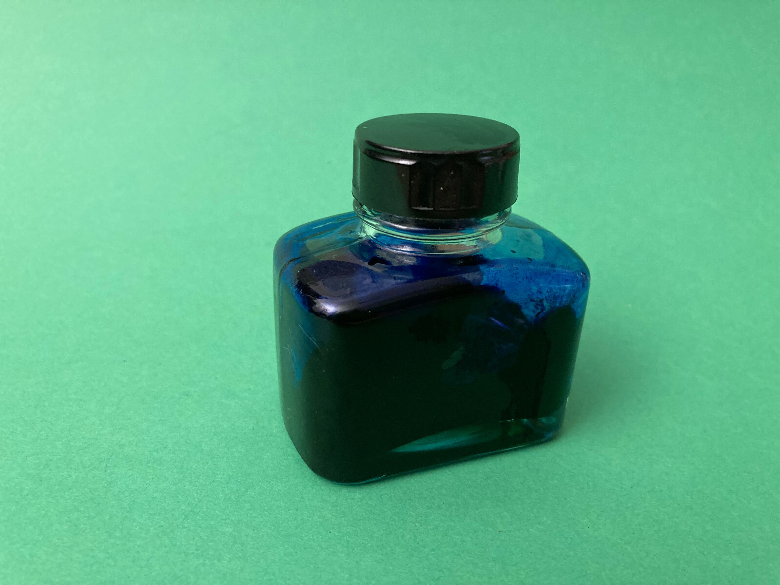 VINTAGE RARE STEPHENS RADIANT BLUE INK FOUNTAIN PEN INK BOTTLE NEW WITH ...