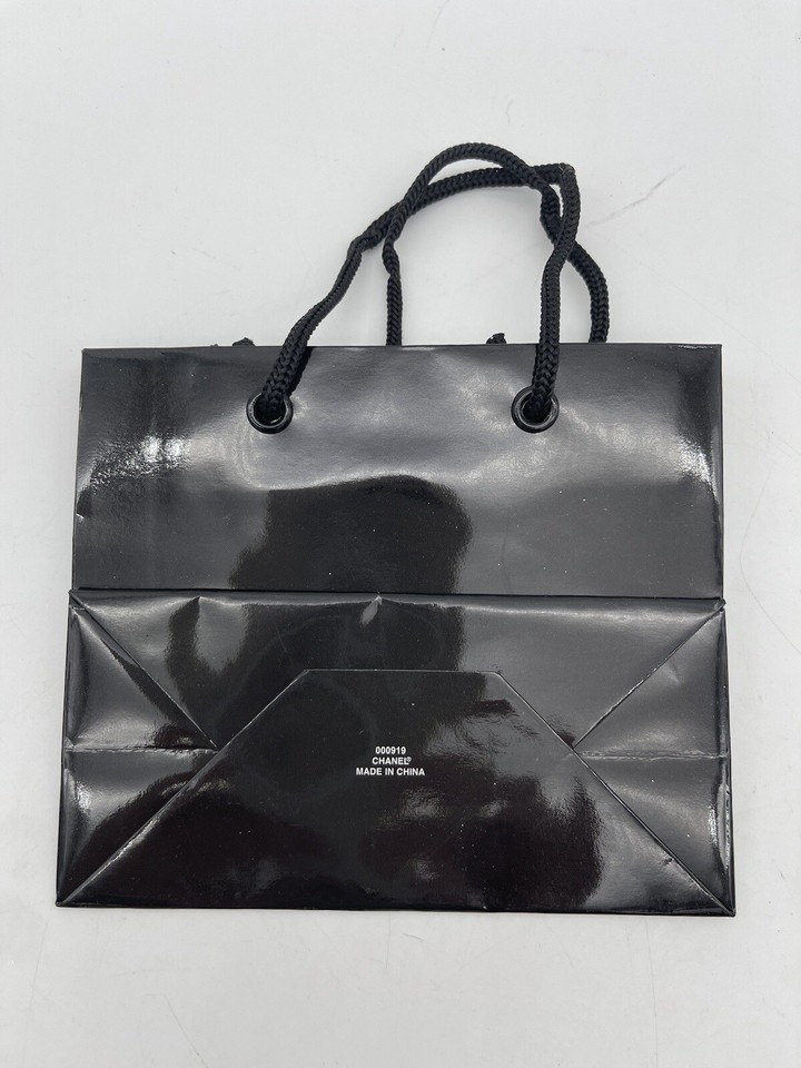 NEW Authentic CHANEL Paper Bag 5.5” x 4.75” x 2.25” Gift Bag Black ...