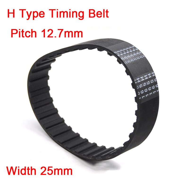 H Type Timing Belt Trapezoidal Tooth Pitch 12.7mm Width 25mm Closed ...