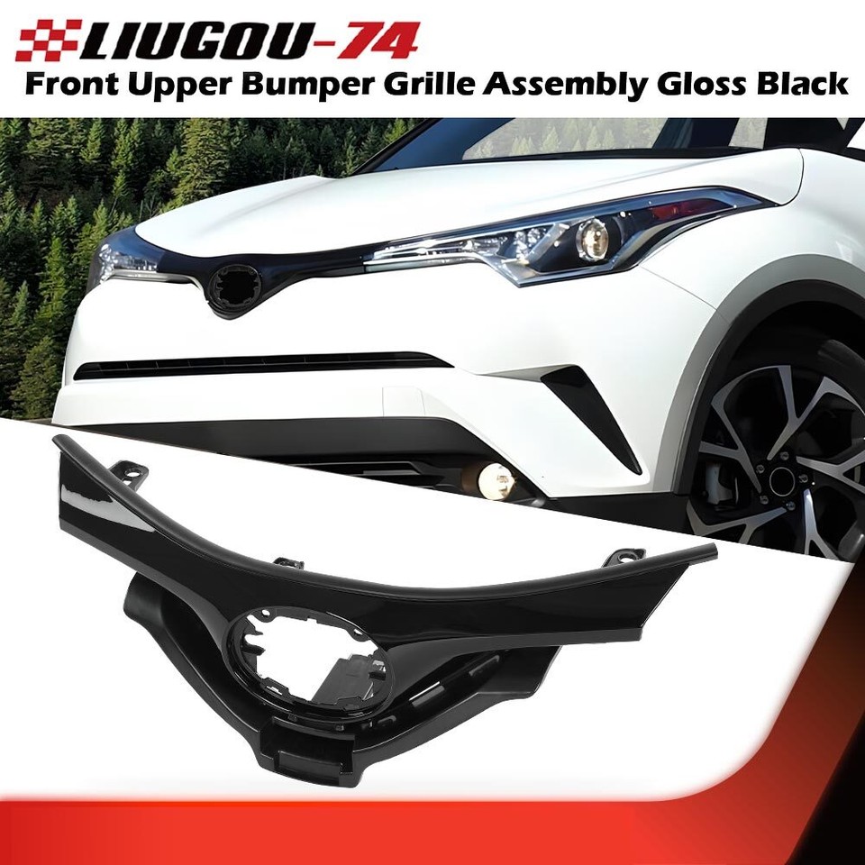 Fit For 2018 2019 Toyota CHR C-HR Front Upper Bumper Grille Assembly ...