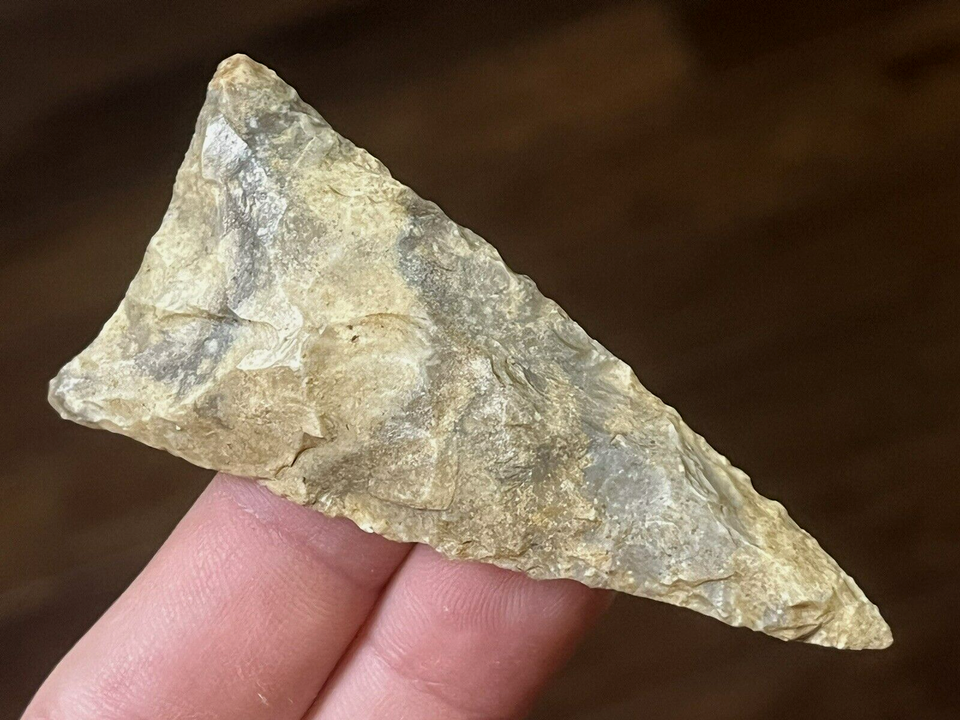 EXCEPTIONAL EARLY TRIANGULAR POINT TEXAS AUTHENTIC ARROWHEAD INDIAN ...