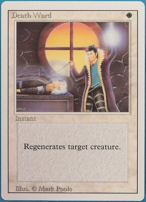 Death Ward Revised MINT White Common MAGIC GATHERING CARD (ID# 342818 ...