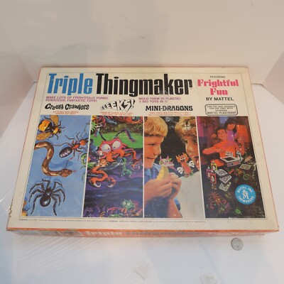 Mattel 1968 Triple Thingmaker Eeeks Creepy Crawlers Mini Dragons 4571 ...