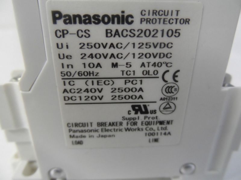 PANASONIC CIRCUIT PROTECTOR BACS202105 | eBay