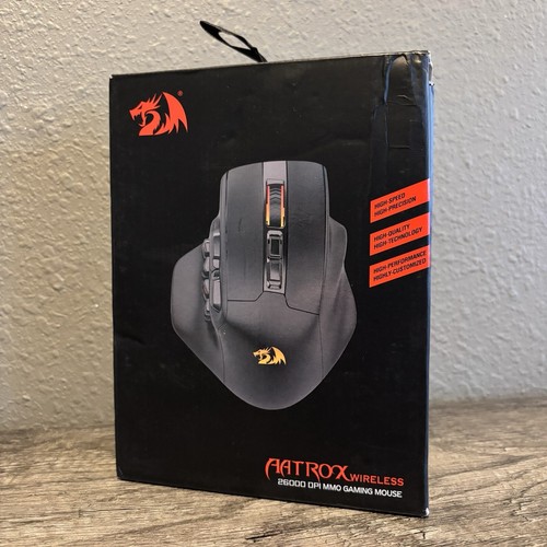REDRAGON M811 AATROX Wireless Gaming Mouse, 15 Programmable Buttons RGB ...