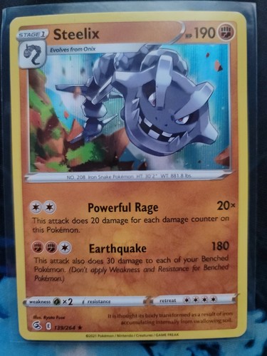 Pokémon TCG Steelix Fusion Strike 139/264 Holo Rare M/NM | eBay
