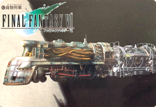 cargo train FINAL FANTASY VII FF7 SQUARE japanese card Japan Bandai No ...