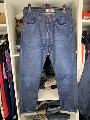 Naked & Famous Weird Guy Natural Indigo Selvedge Jeans Size 30 Made in ...