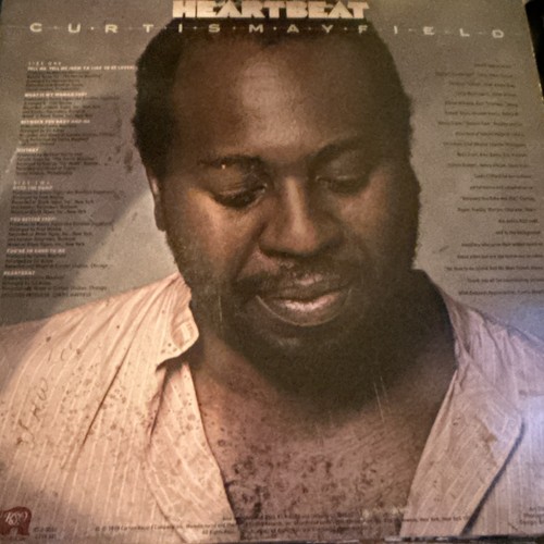 Curtis Mayfield Heartbeat LP Vinyl Record Curtom Soul Black Cardboard ...