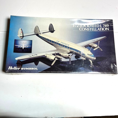 Vtg Heller Humbrol 1/72 Lockheed L-749 Constellation Air France Air ...