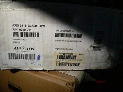 Camera & Video Systems - Axis 241S Video