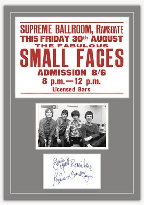The Small Faces Concert Poster & Autographs Memorabilia Poster Ramsgate ...