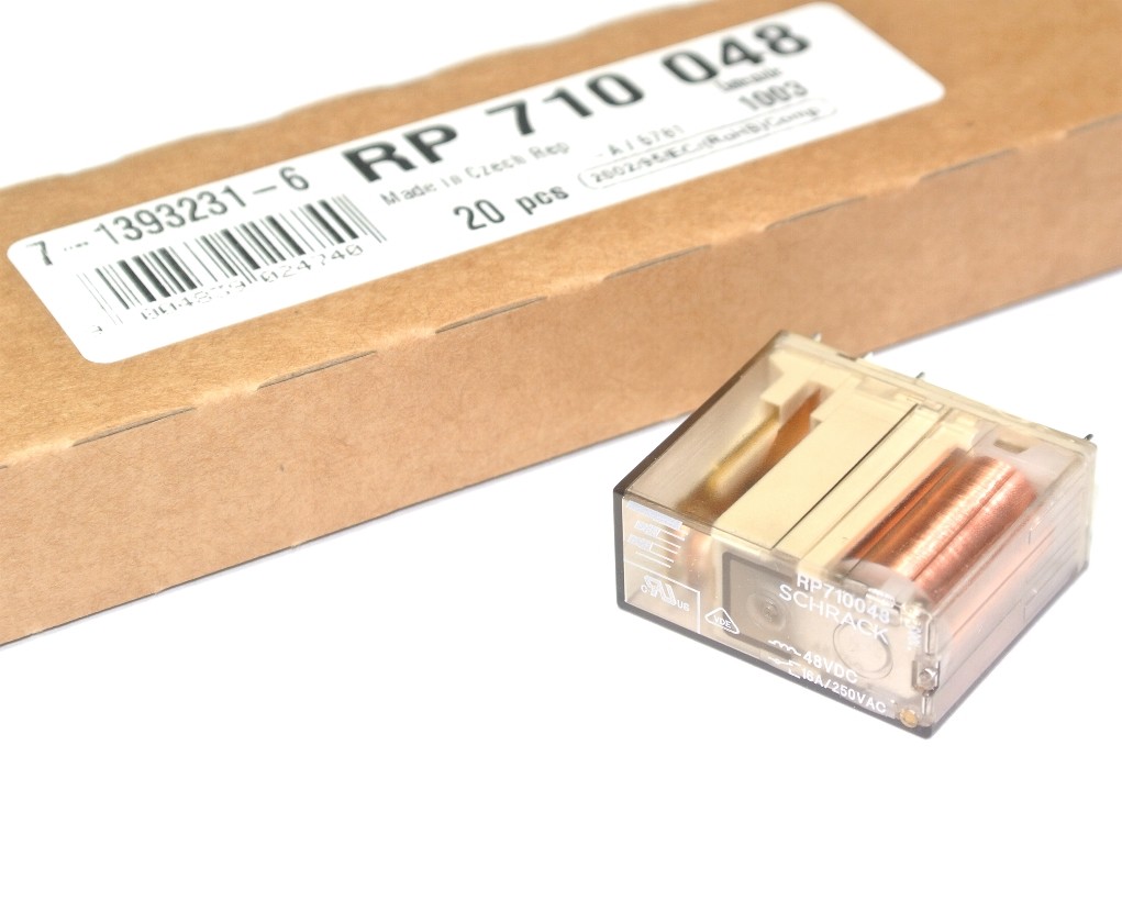 RP710048 7-1393231-6 TE Connectivity SCHRACK 48V Relay 48VDC SPDT ...