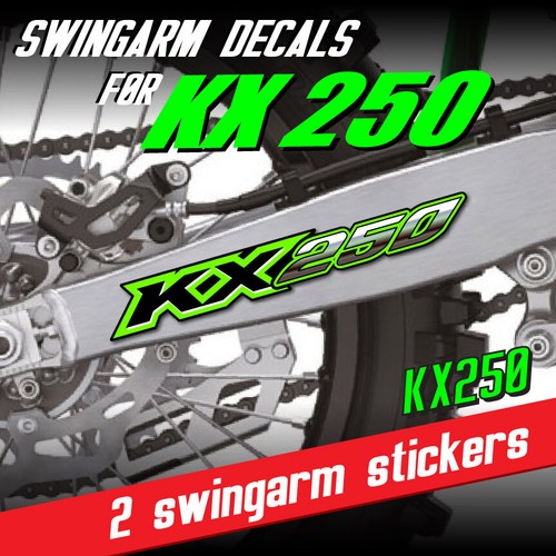 KX250 Swingarm decals stickers fits Kawasaki KX 250 | eBay