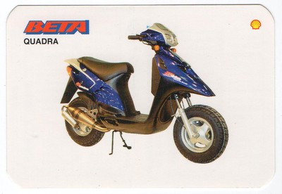 1995 Shell Abol Motos Portugese Pocket Calendar Beta Quadra Motorcycle ...