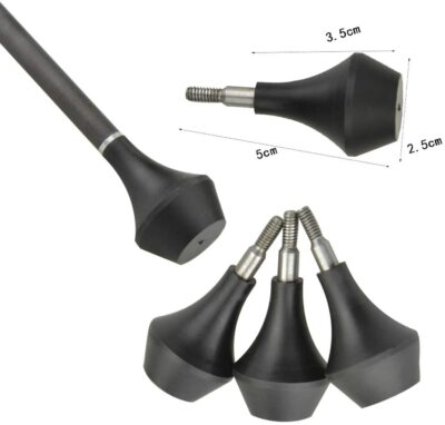 Archery Arrowhead Nylon Blunt Screw In Broadheads Arrow Point Safe Game ...