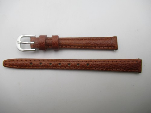 10MM Textured Calfskin Ladies Tan Watch Band | eBay