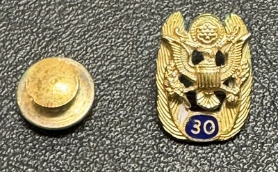 Vintage DOD 30 Year Award Civilian Lapel Pin | eBay