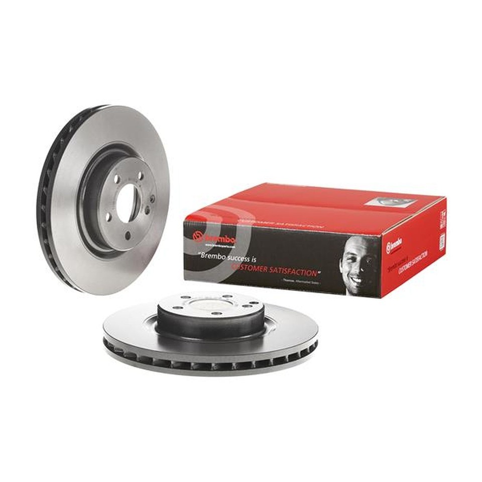 2x Brake Discs Vented For Mercedes CLS C219 300 Brembo Front 2044210000 ...