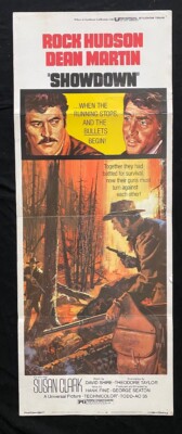 MOVIE POSTER: Showdown Insert Movie Poster 1973 Rock Hudson Dean Martin ...
