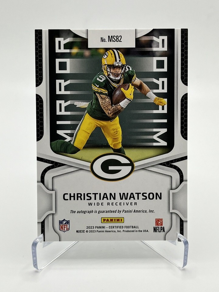 2023 Panini Certified Christian Watson Mirror Auto #33/199 #MS82 - GB ...
