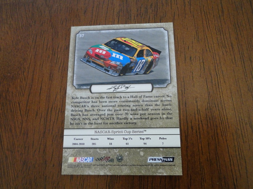 2010 Press Pass Legends Kyle Busch Card #37 | eBay