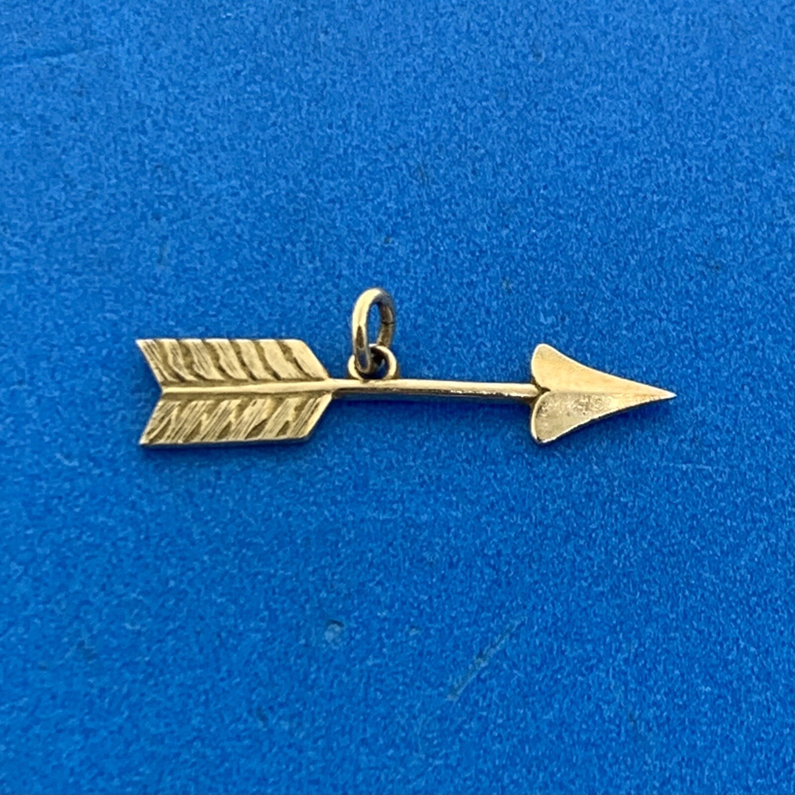 Designer LGB 10K Yellow Gold Arrow Charm Pendant | eBay