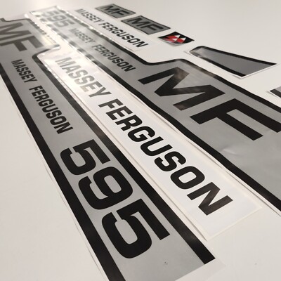 Massey Ferguson 595 Aftermarket Replacement Tractor Decal Sticker Set ...