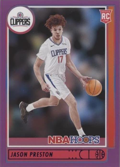2021-22 Panini NBA Hoops - Rookies Jason Preston #242 Purple (RC) for ...