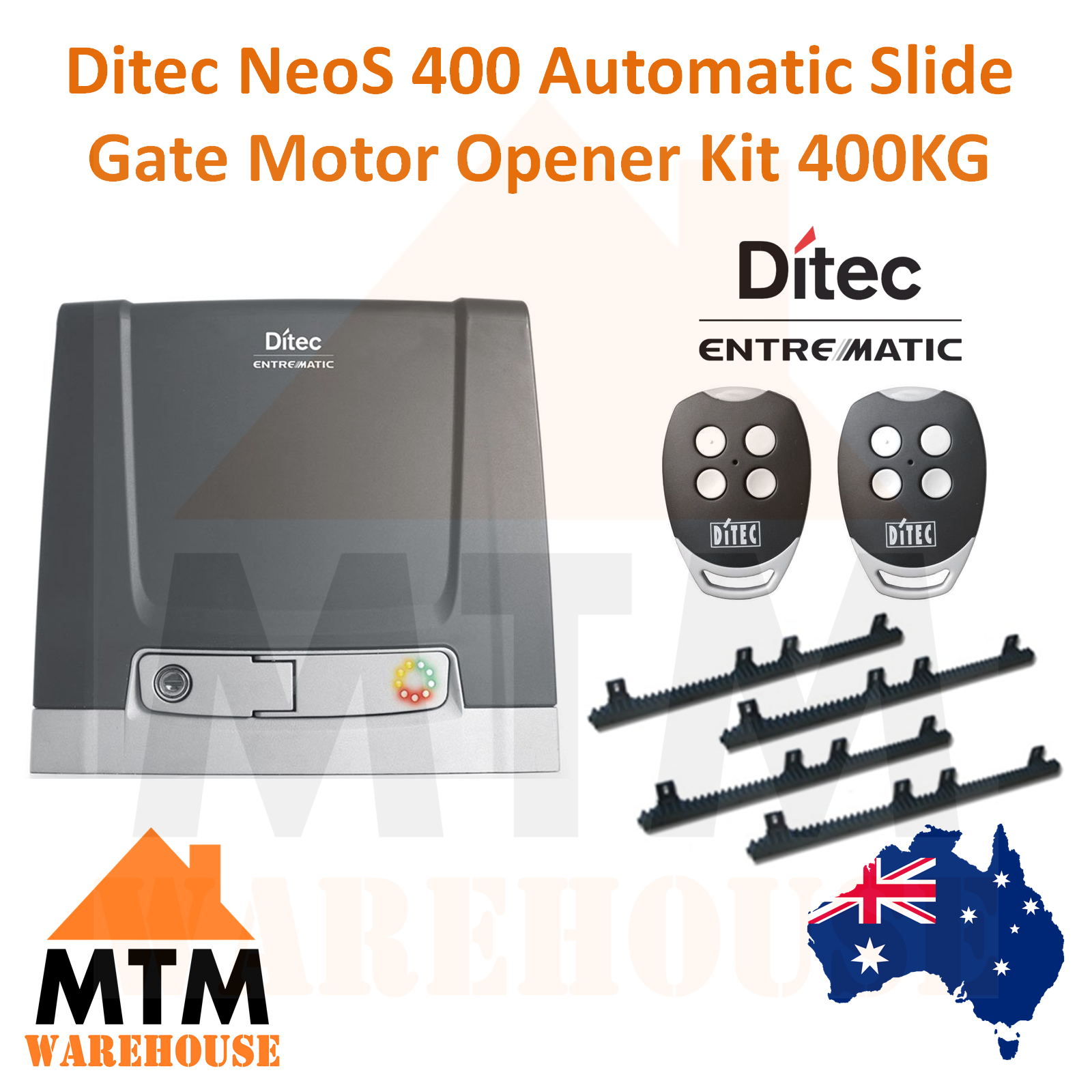 Ditec NeoS 400 Automatic Slide Gate Motor Opener Kit 400KG | eBay