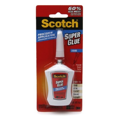 Scotch Super Glue Liquid with Precision Applicator 0.14 Oz ...
