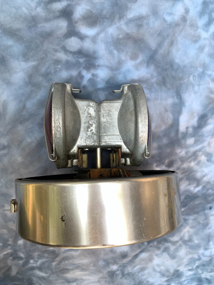 Vintage Federal Twin Beacon Ray Model 11 Parts Light Cop Red Blue ...