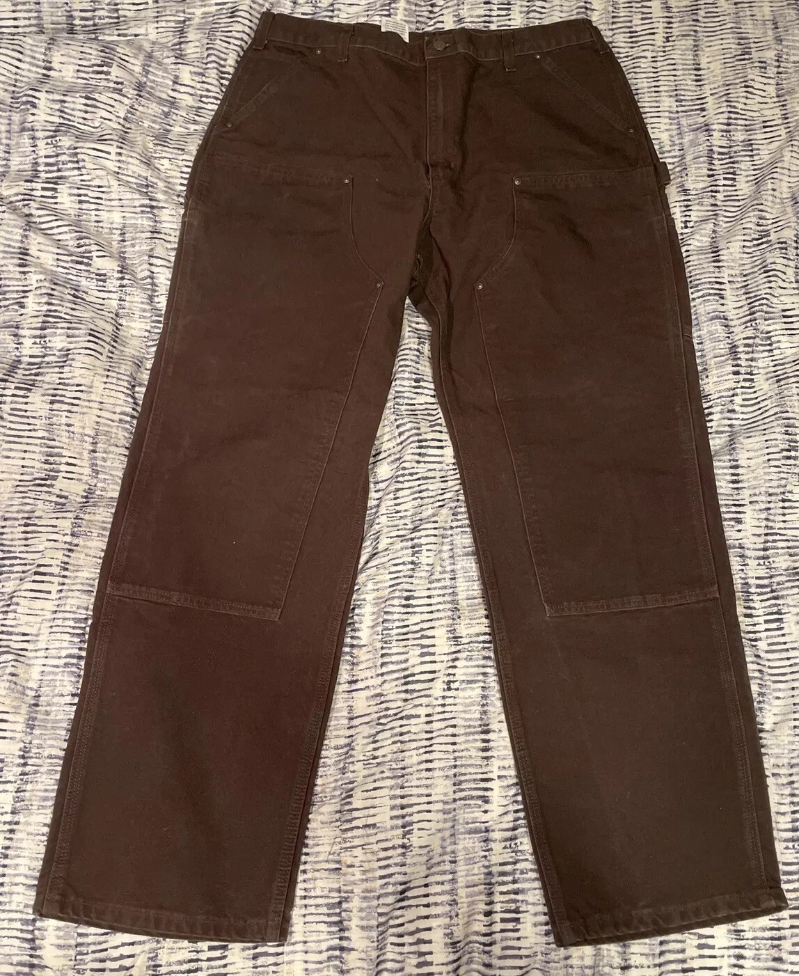 VTG CARHARTT B136 DKB Double Knee Carpenter Pants 38x… - Gem