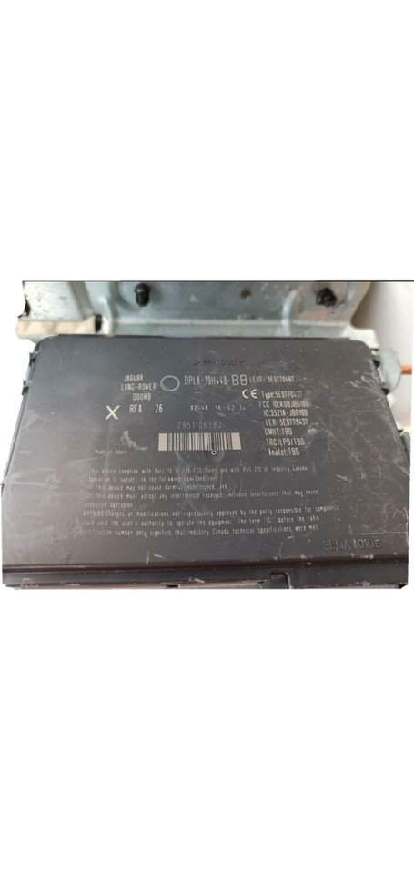 2013 Jaguar XF Keyless Entry Control Module RFA DPLA-19H440-BB OEM from ...