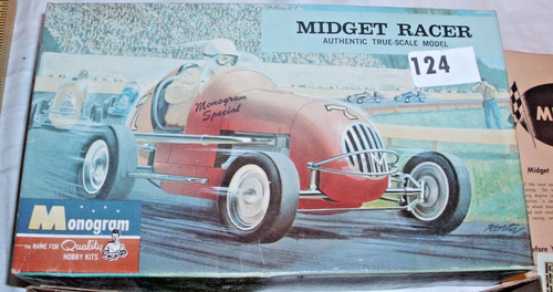 MONOGRAM MIDGET RACER RACE CAR PLASTIC MODEL KIT 1954 PC110 | eBay