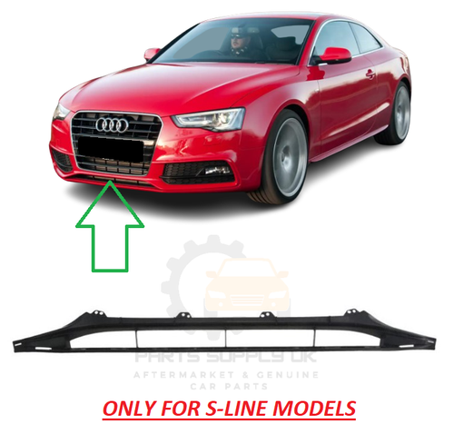 NEW FOR AUDI A5 S-LINE 2011 - 2016 FRONT BUMPER LOWER CENTER GRILLE ...