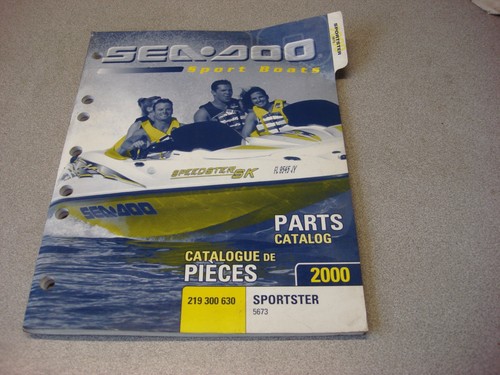SEA DOO PARTS BOOK CATALOG SCHEMATICS DIAGRAMS 2000 SPORTSTER 219 300 ...