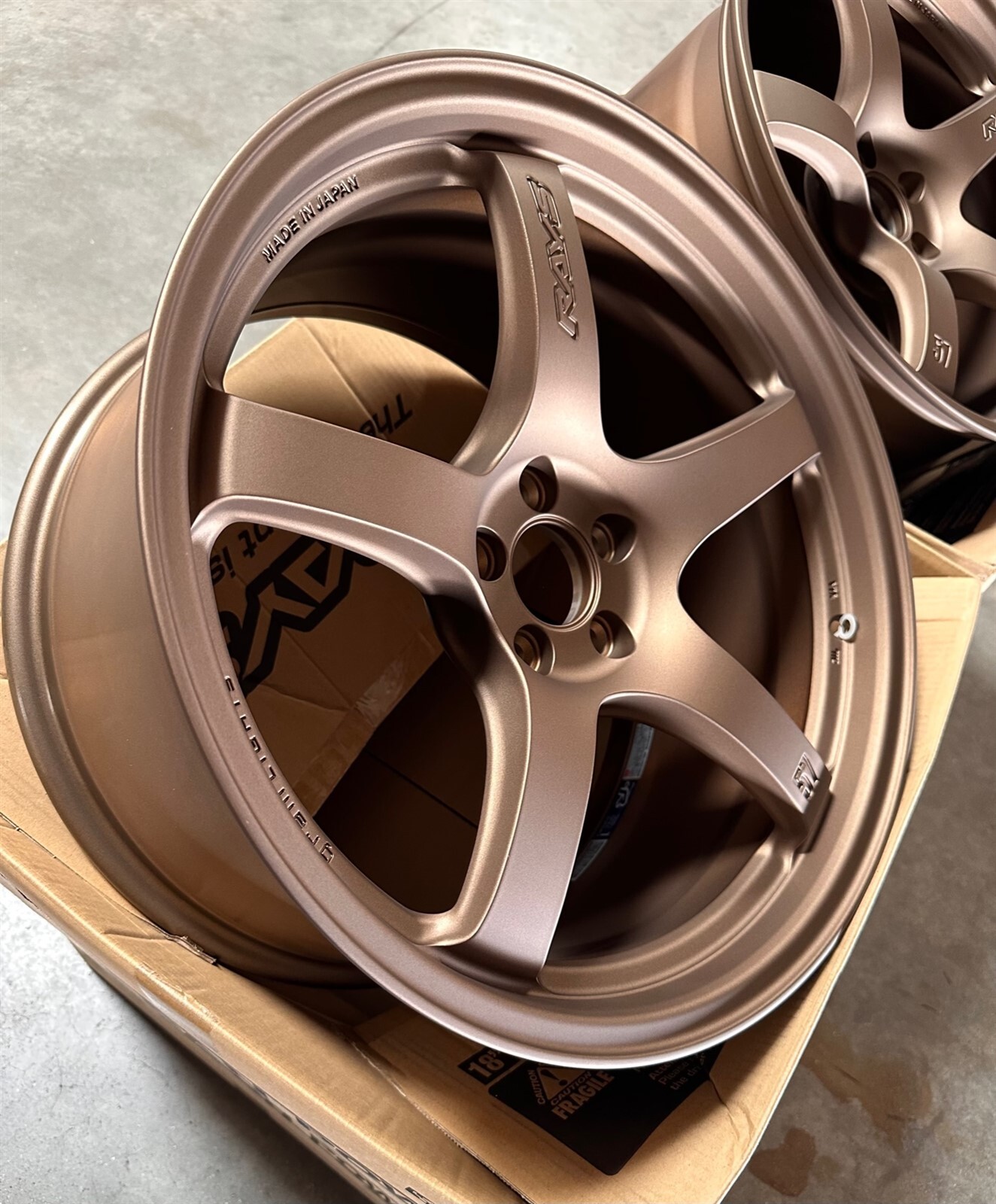 RAYS GRAMLIGHTS 57CR 18x9.5 38 5x100 FRS BRZ 86 WRX LEGACY WHEELS RIMS ...