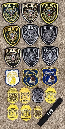 Lot of 20 Federal Protective Service FPS Obsolete GSA Police Patches | eBay