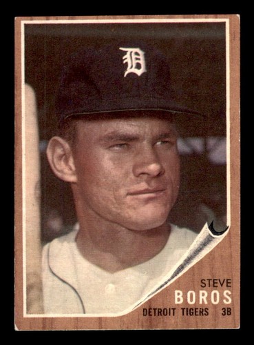 1962 Topps Baseball #62 Steve Boros EX *e2 | eBay