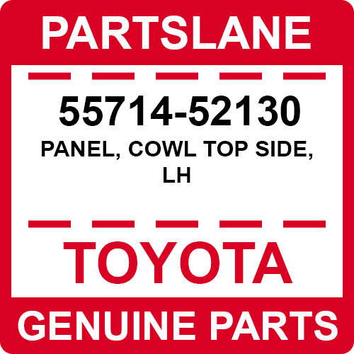 Toyota 5571452130 Genuine OEM Factory Original Cowl Side Panel for sale ...